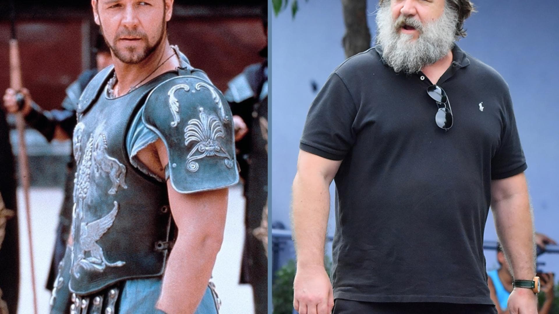 Russell Crowe mit XL-Wampe: Was ist nur aus "Gladiator" geworden?